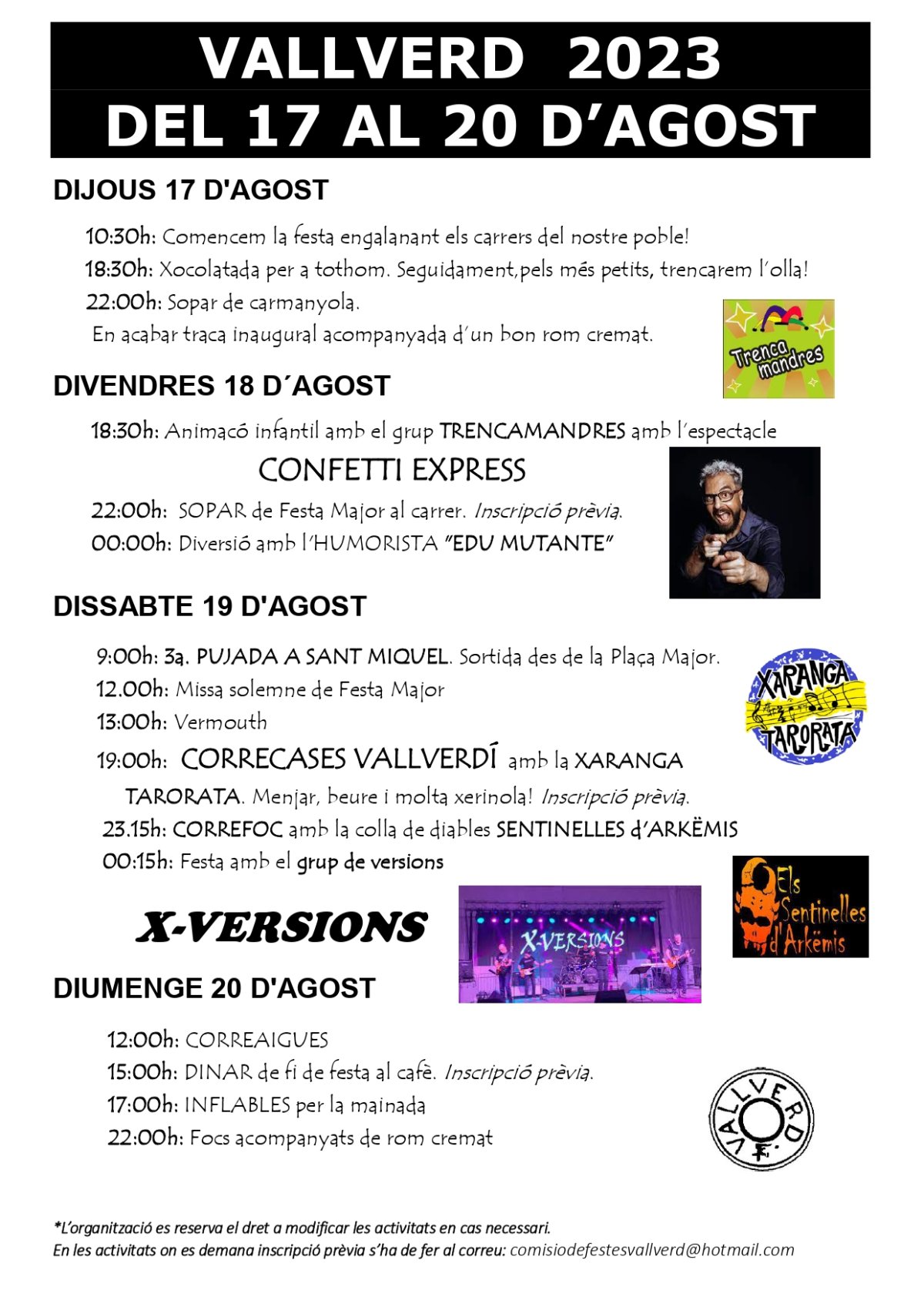 Festa Major Vallverd 2023 - Ajuntament de Sarral